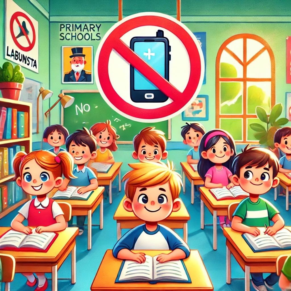 Лабуништа.мк - Забрана за носење мобилни телефони во ООУ „Мурат Лабуништи“